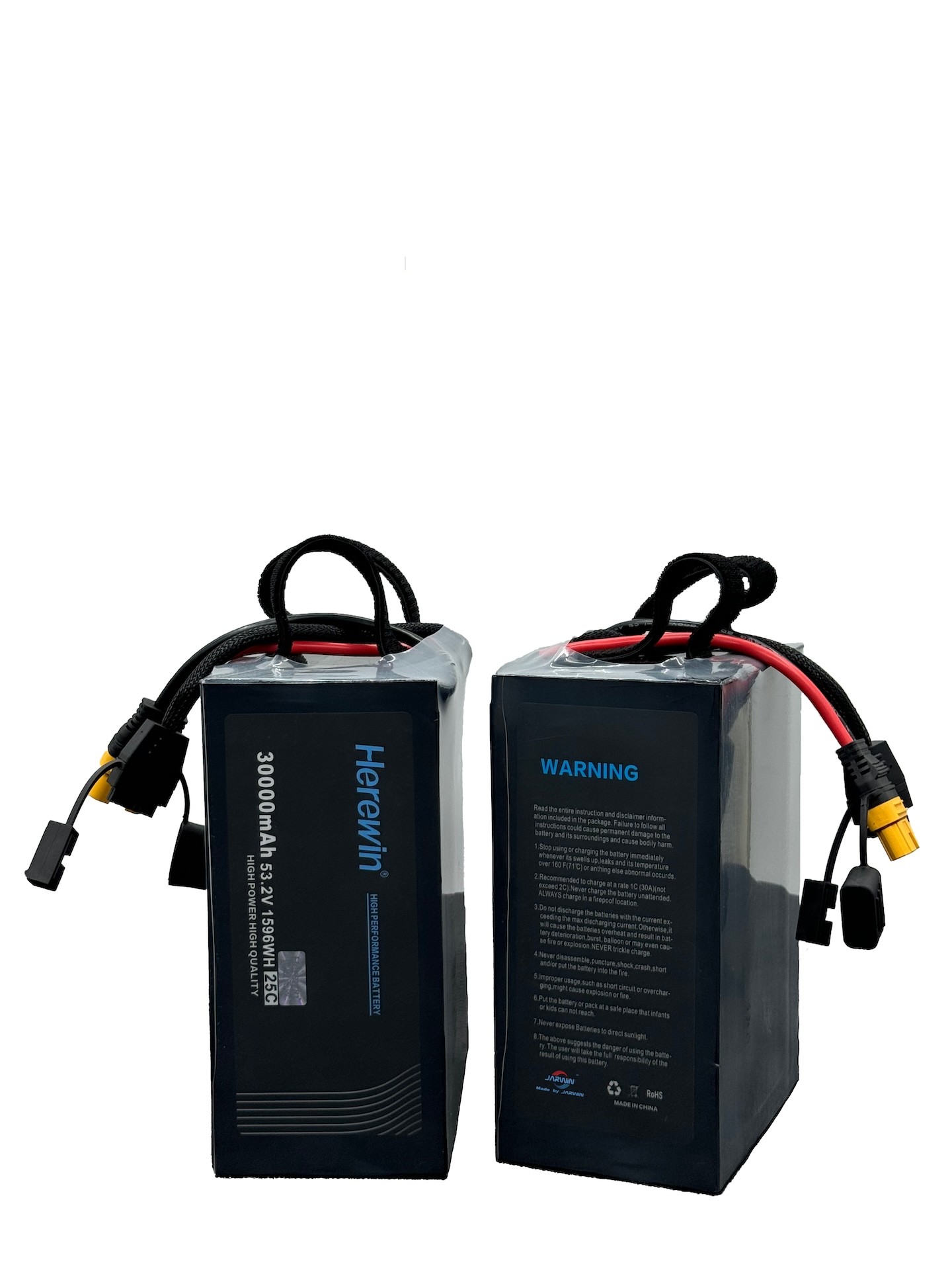 14S 53.2V 25C 리포 소프트 팩 드론 배터리 팩 30000mAh Herewin Uav 리포 배터리